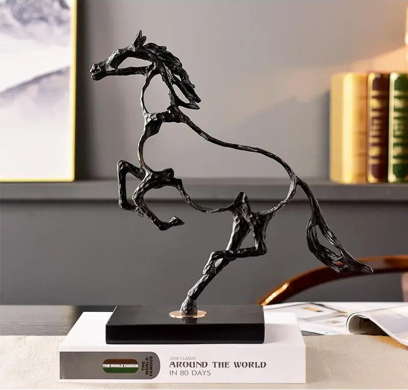 Spirit in Motion - Hollow Cast Iron Horse Sculpture – Moseles