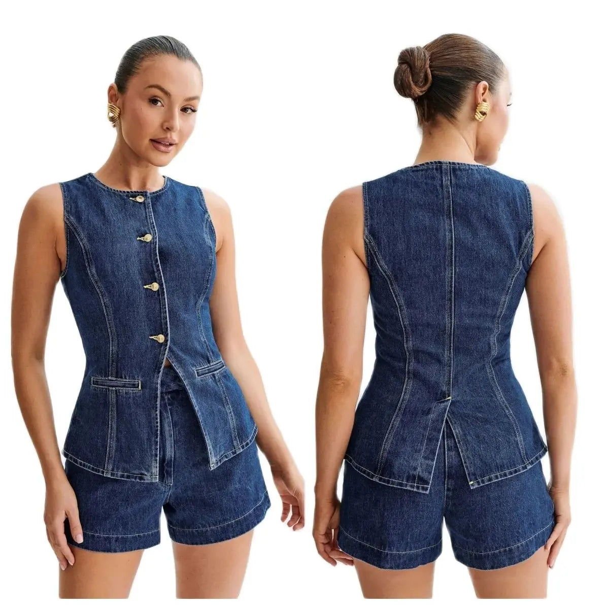 Y2K Two-Piece Short Suit – Moseles