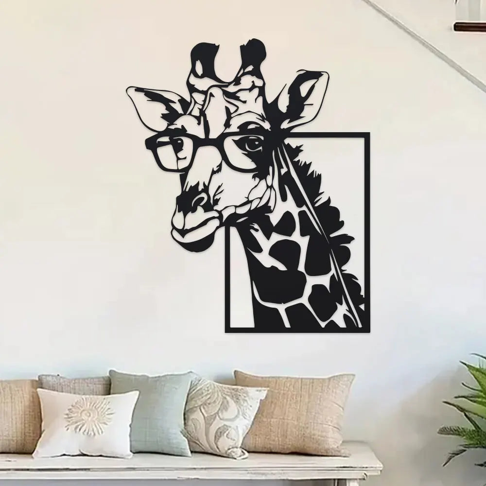 GiraffeGlam™ Minimalist Metal Wall Art – Moseles